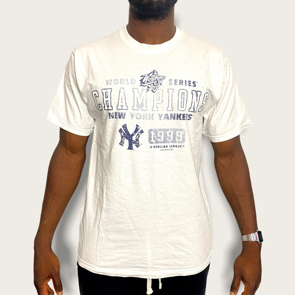 Vintage 1999 Pro Player Yankees Champions Tee Medium - Gem